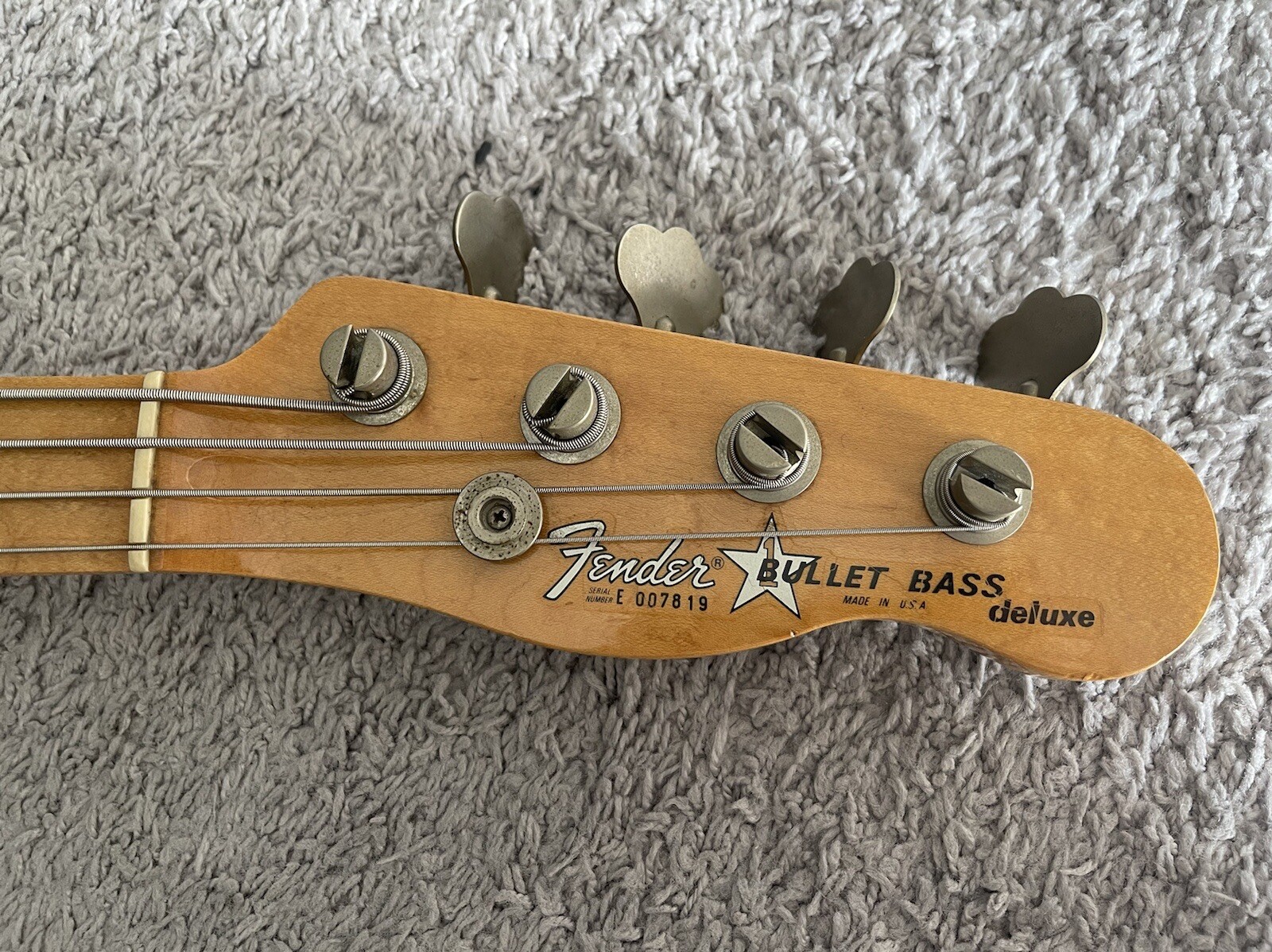 Fender Bullet Bass Deluxe Vintage 1981 MIA USA Olympic White 4-String ...