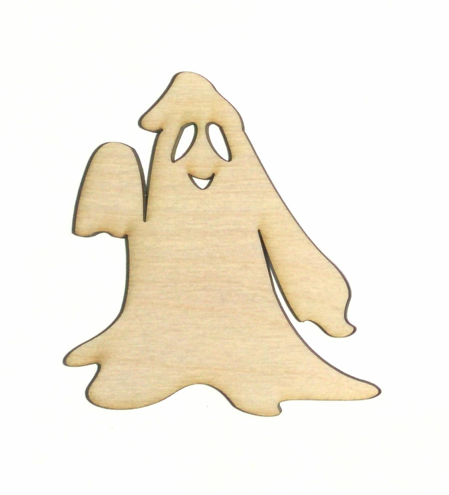 Ghost Hi Unfinished Wood Shape Cut Out G11463 Crafts Lindahl Woodcrafts ...