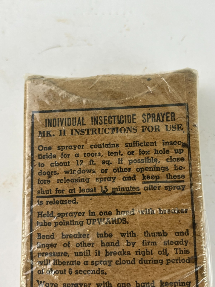 Vtg WW2 Sparklet Devices Individual Insecticide Sprayer WWII Field Gear ...