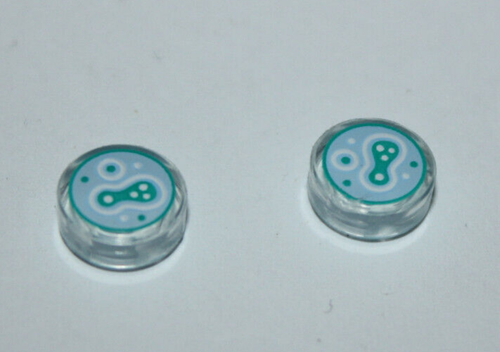 Lego Clear Tile Round 1x1 ref 98138pb284 set 60329 60351 41713 60350 ...