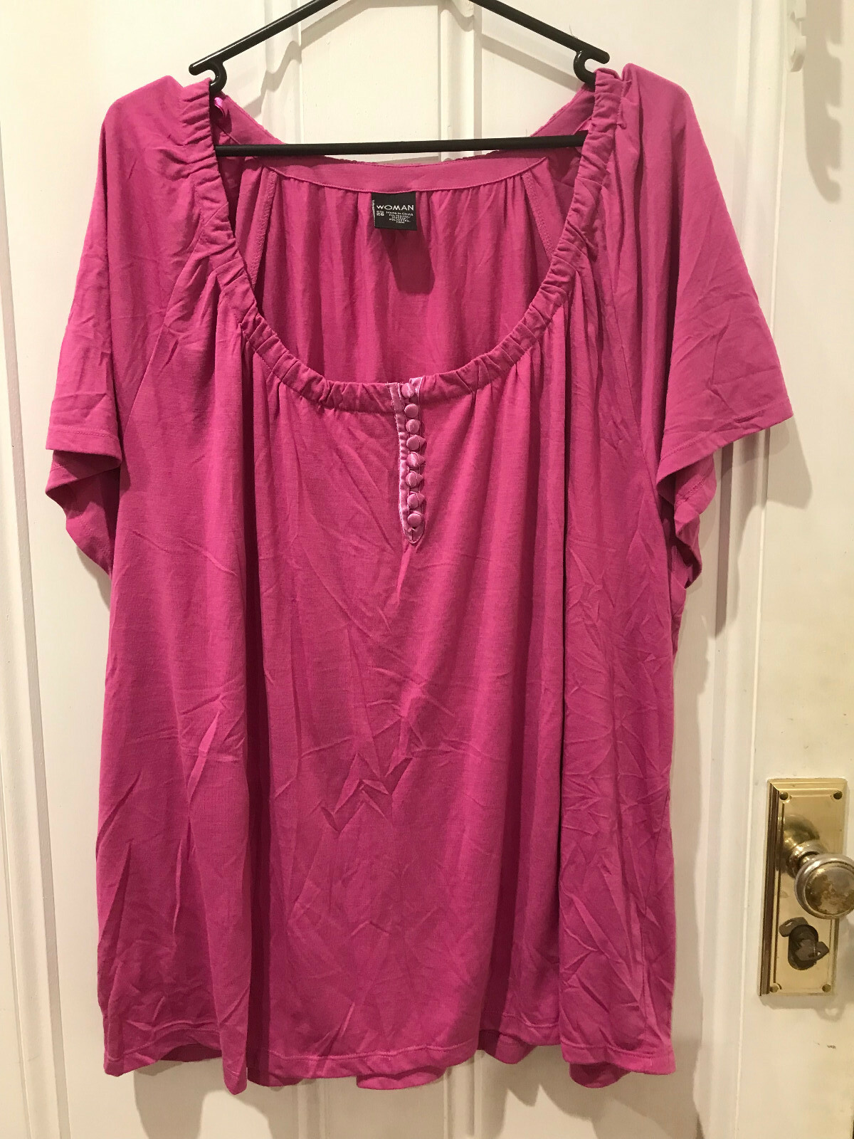 WOMANS PINK SHORT SLEEVED TOP SIZE 26 PLUS SIZE | eBay Australia
