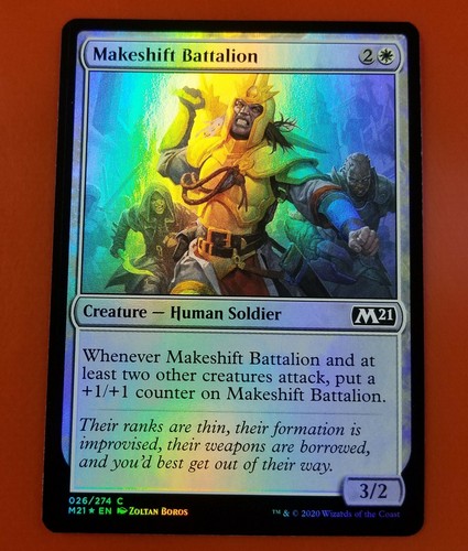1x Makeshift Battalion | FOIL | M21 Core Set 2021 | MTG Magic Cards | eBay