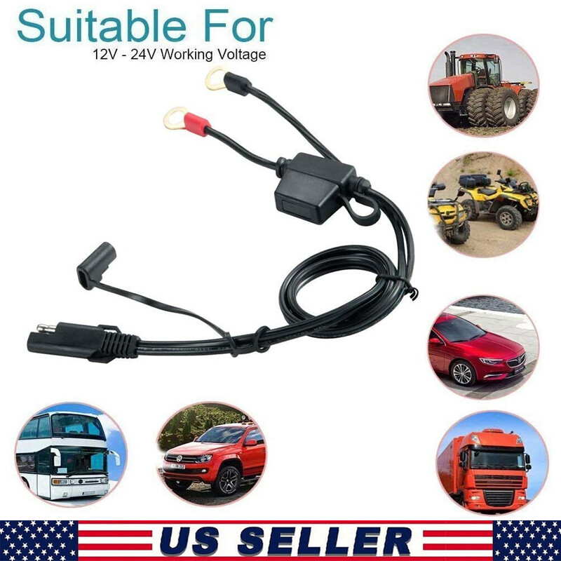 Battery Tender Terminal Ring Sae Connector Harness Charger Cable ...