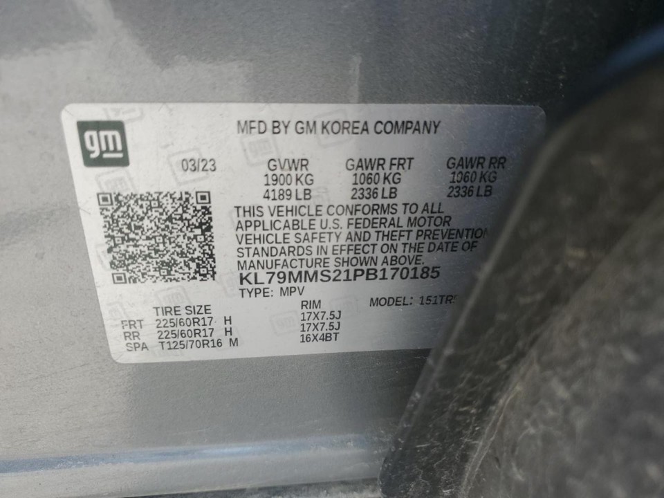 2021-2025 Chevrolet Trailblazer Front Console; Floor Black W/Shifter ...
