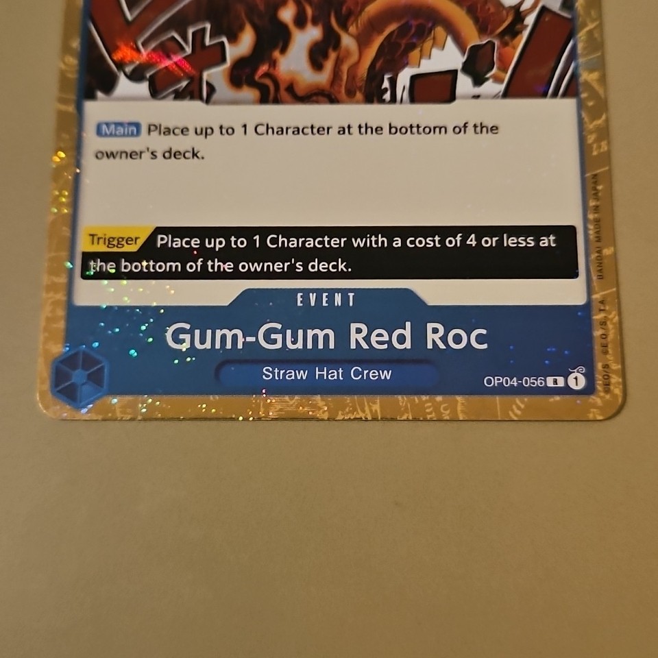 Gum-Gum Red Roc OP04-056 JR Holo Kingdoms Of Intrigue One Piece Trading ...