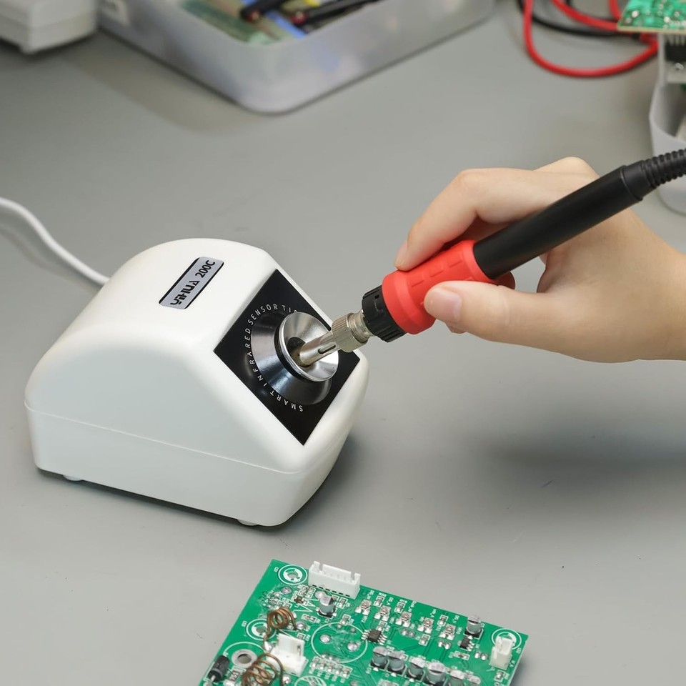 200C Motorized Soldering Iron Tips Copper Cleaner with Infra-red Sensor ...