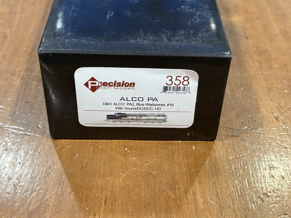 Precision Craft HO Scale #358 Alco PA2 Blue Warbonnet #16 DC/DCC w ...