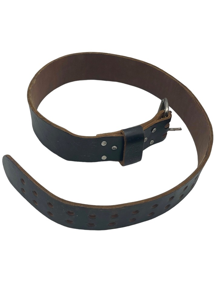 Vintage Altus USA Premium Weight Lifting Brown Leather Belt Size X ...