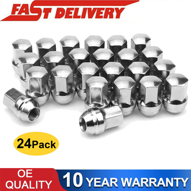 Factory Chrome 14x1.5 Lugs Lug Nuts For Chevy Suburban GMC Sierra ...