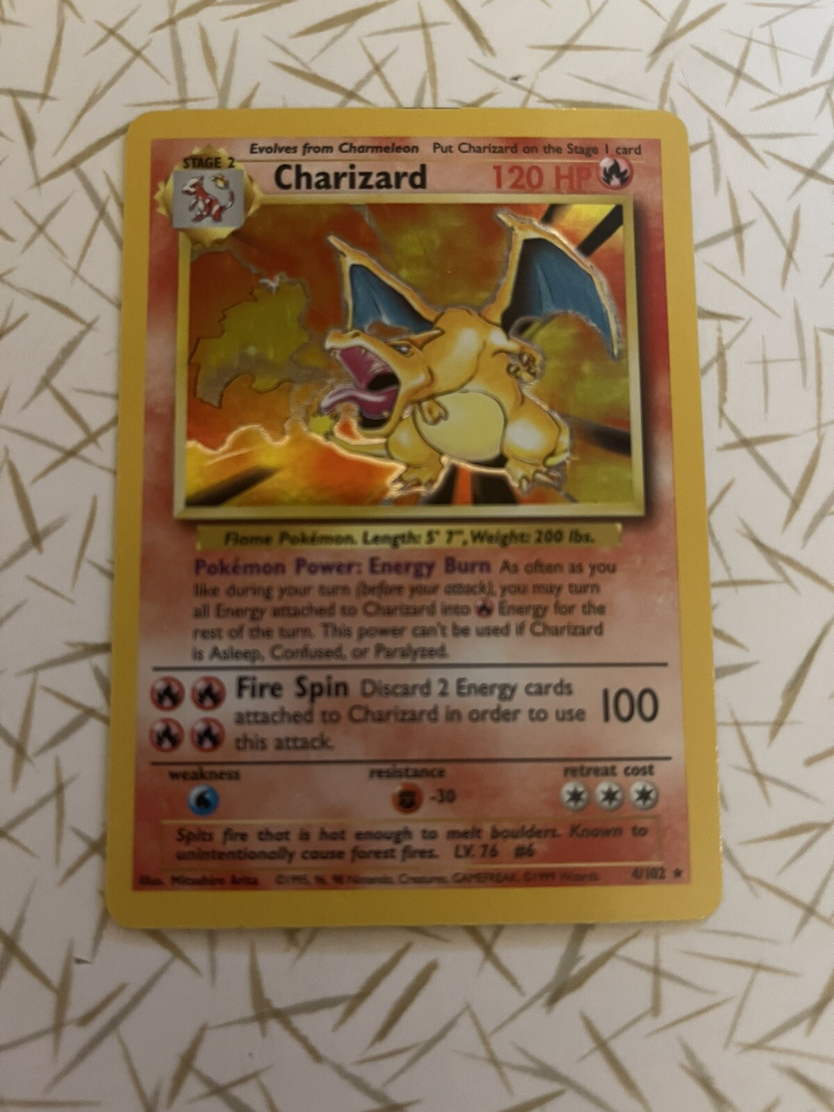 Original Charizard Card