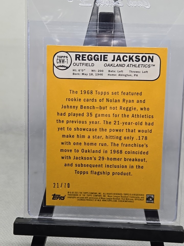 2021 Topps Update Series - Topps Cards That Never Were #CNW-1 Reggie ...
