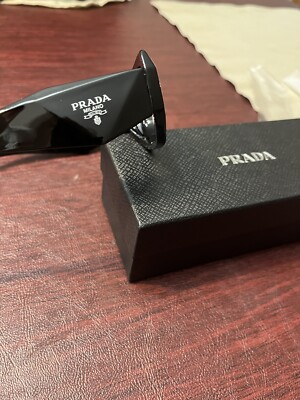 PRADA PR 27ZS Men's Irregular Sunglasses - Black/Gray (PR 27ZS 16K08Z ...