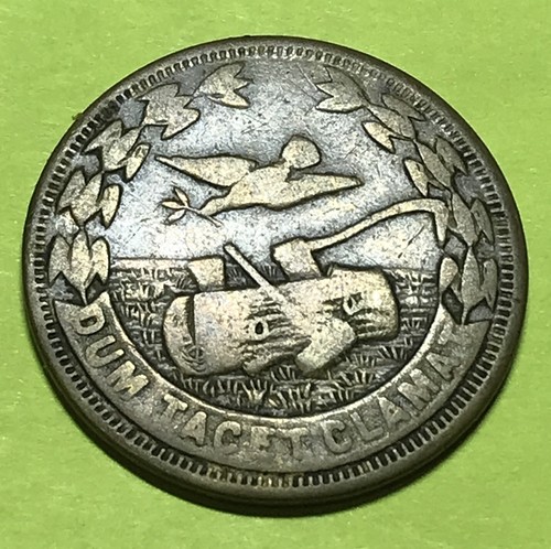 WOODMEN OF THE WORLD DUM TACET CLAMAT ONE PENNY COIN TOKEN MEDAL | eBay