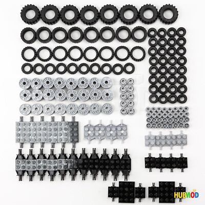 Lego Tires Wheels Rims and Axles Lot Set - 163 Pieces Vehicle Car Truck ...