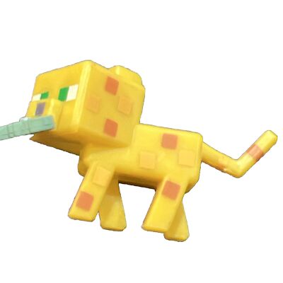 Minecraft Mini-Figures TNT Series #25 1" Ocelot Cat w/ Fish Figure ...