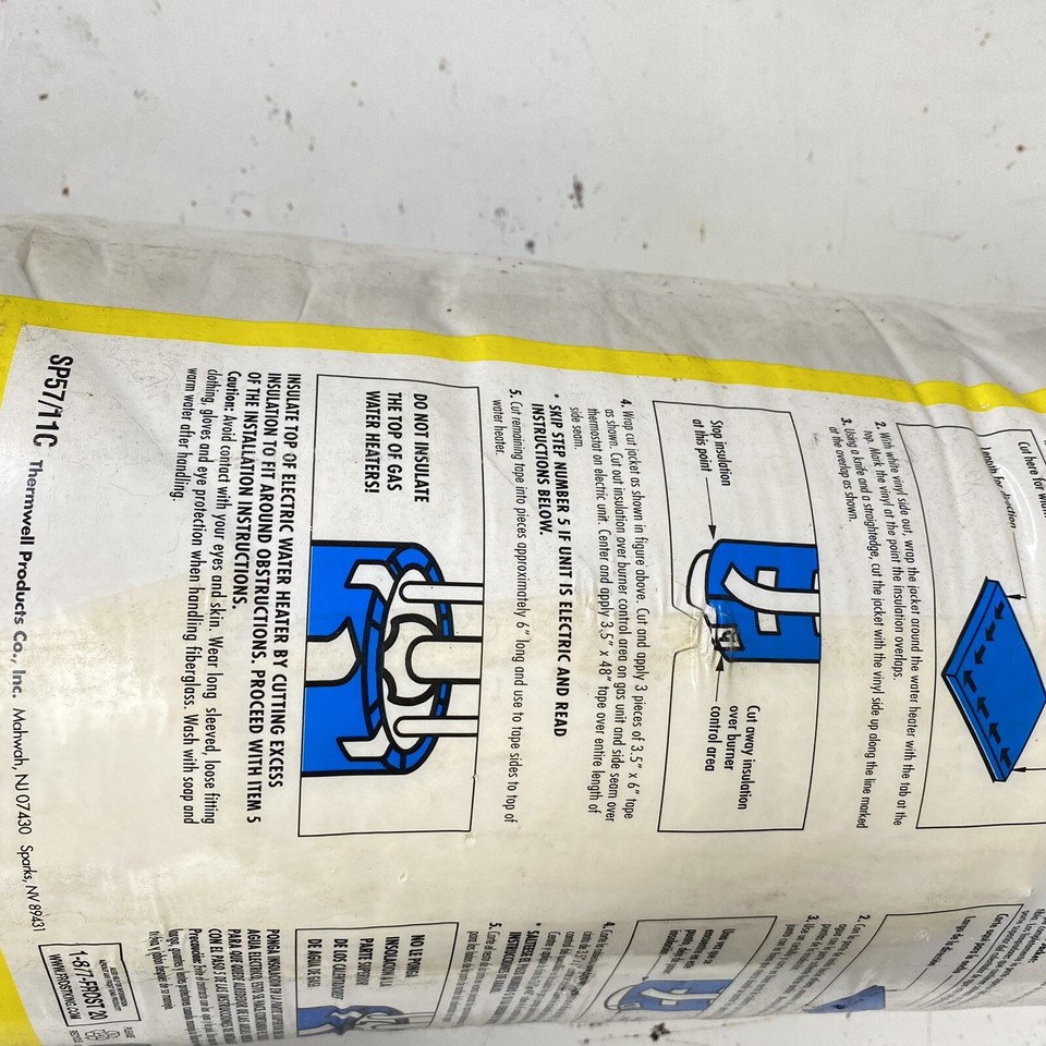 Water Heater Insulation Blanket Frost King SP57/11C All Season 3” x 48 ...