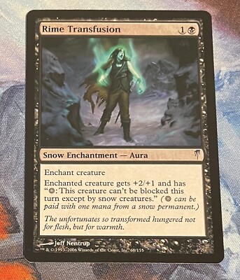 Magic The Gathering, Rime Transfusion, NM | eBay