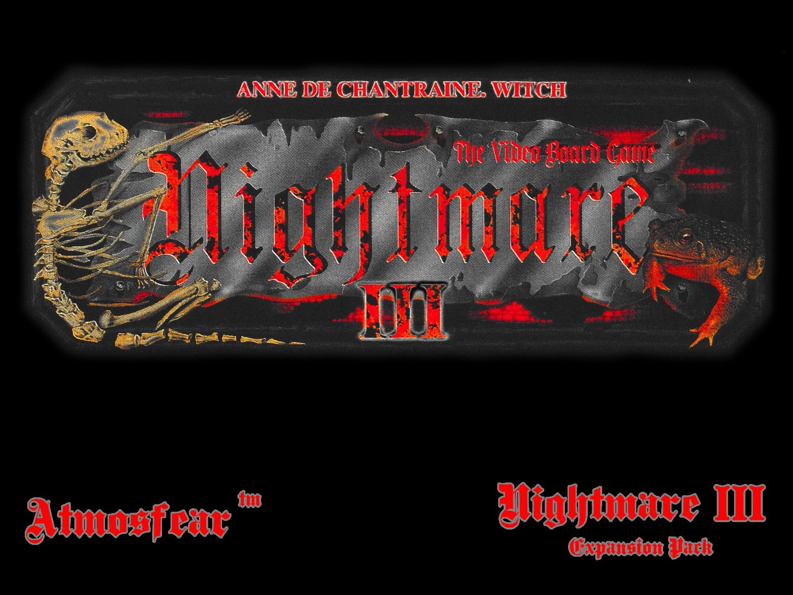 Nightmare 3 III Anne de Chantraine Video Board Game DVD of the VHS VCR ...