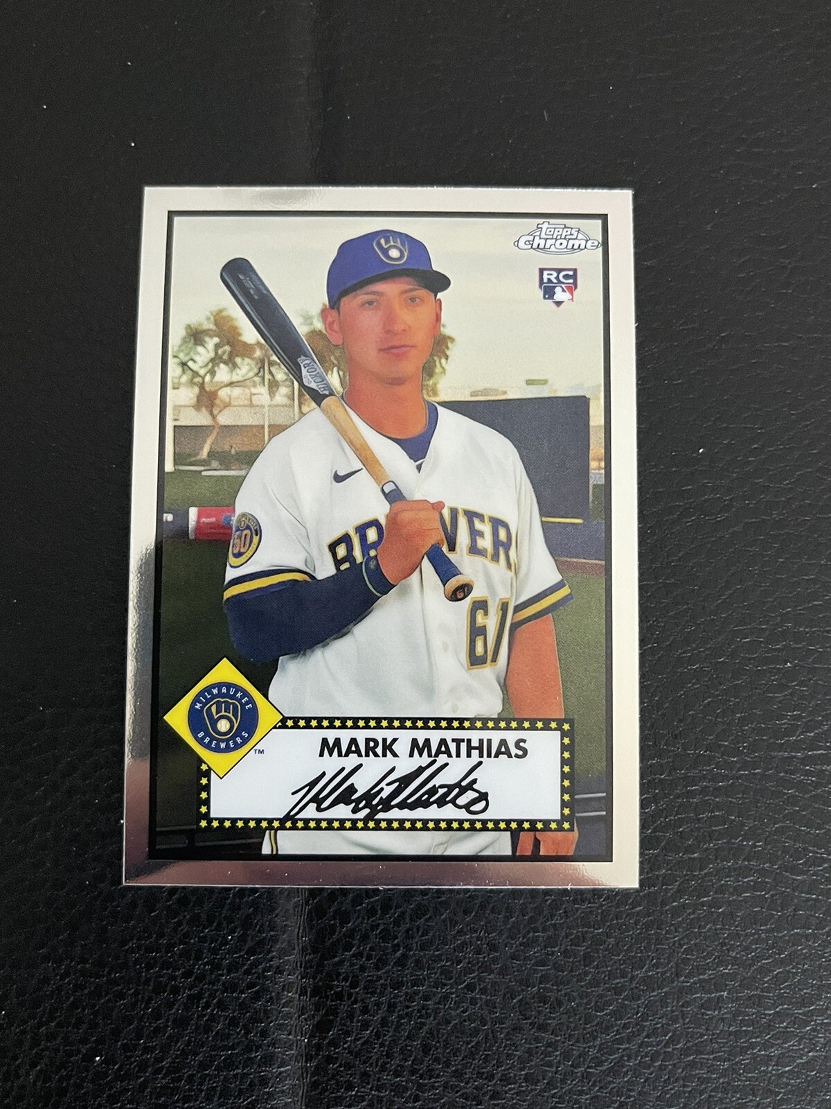 2021 Topps Chrome Platinum Anniversary Mark Mathias RC #137 Milwaukee ...
