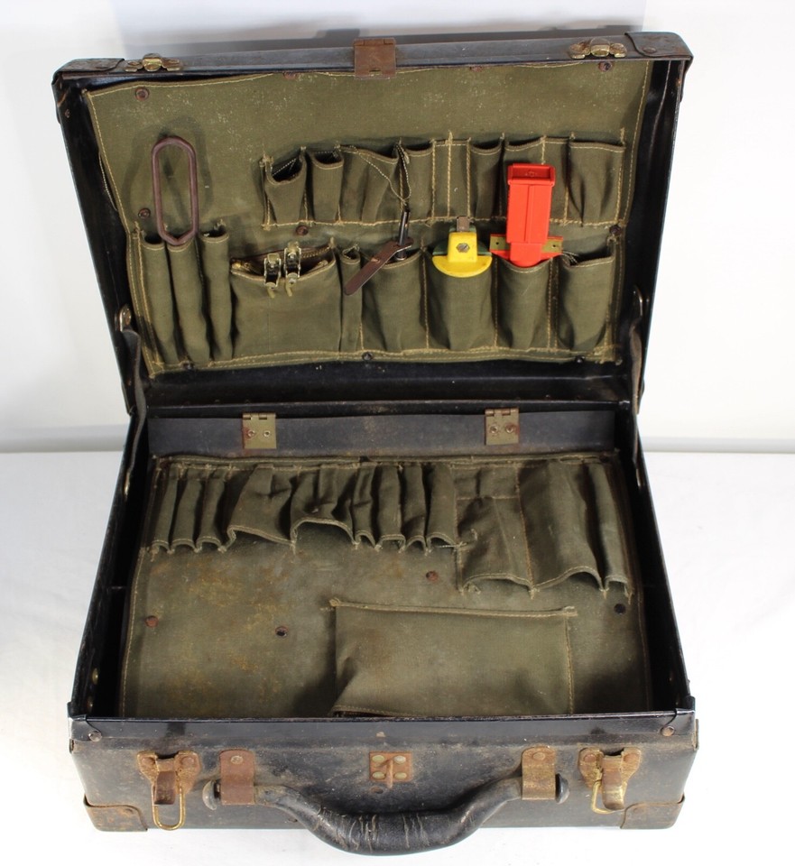 Vintage Bell System Briefcase Worker Lineman Tool Kit Tool Case Vintage ...