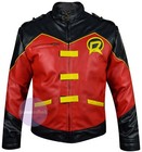 Justice League Robin Red & Black Real Sheep and Faux/Artificial Leather ...