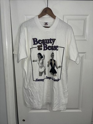 Vintage Nancy Kerrigan Tonya Harding Ice Skating Olympics T-Shirt Men's ...