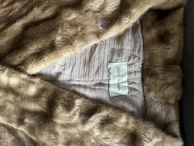 VINTAGE Mink? Shawl / fur wrap adolph richman SEE ALL PICS PRETTY RARE ...