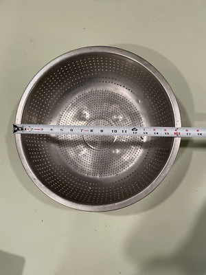 16 1/2 Inch Stainless Steel "Chinese Style Colander" *USED* | eBay