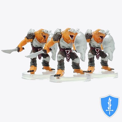 Dragonborn Fighter (sword) x3 - Monster Menagerie 3 #20A D&D Miniature ...