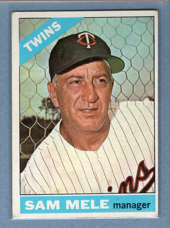 1966 Topps #3 Sam Mele (a) VG-EX GO470 | eBay