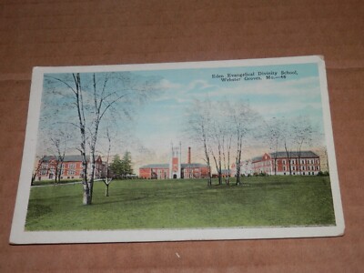 WEBSTER GROVES MO - 1915-1930 UNUSED POSTCARD - EDEN EVANGELICAL ...