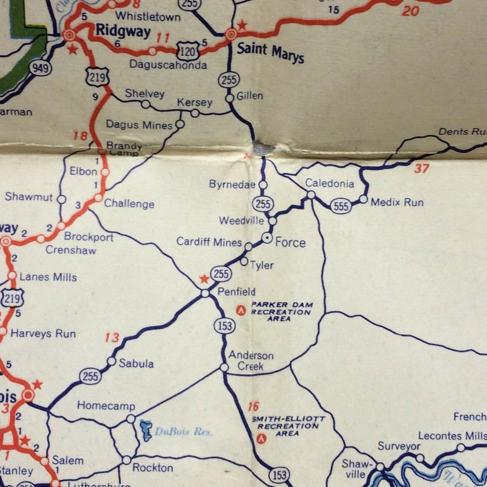 Vintage Sunoco Map Pennsylvania Road Map Historical Pictorial Map | eBay