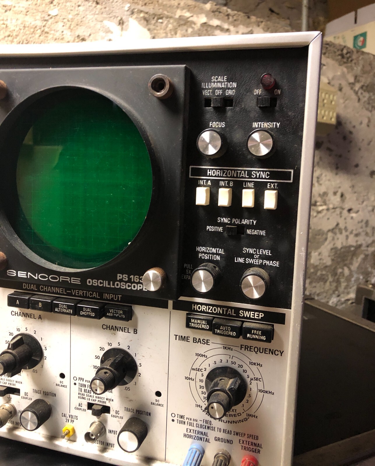 Vintage Sencore PS 163 Dual Channel Oscilloscope - La Paz County ...