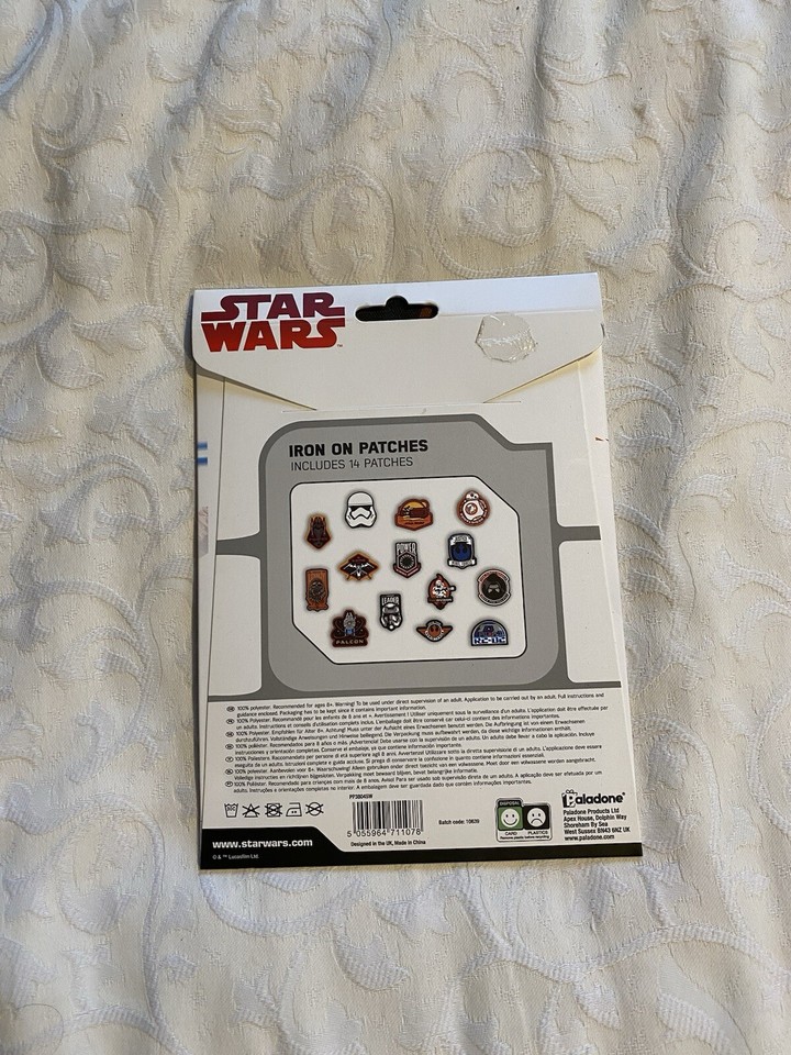 14x Disney Star Wars Iron On Patches New Unused [AA57] | eBay UK