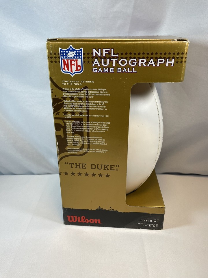 NEW! Wilson "The Duke" Official NFL Authentic Game Ball Leather ...