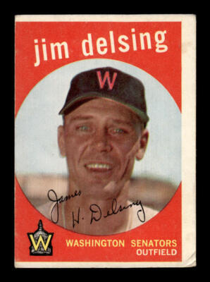 1959 Topps Baseball #386 Jim Delsing Washington Senators | eBay