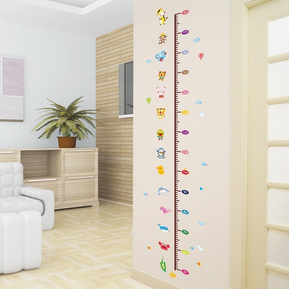 Children's Height Stickers Kid Measuring Growth Chart for Wall ...