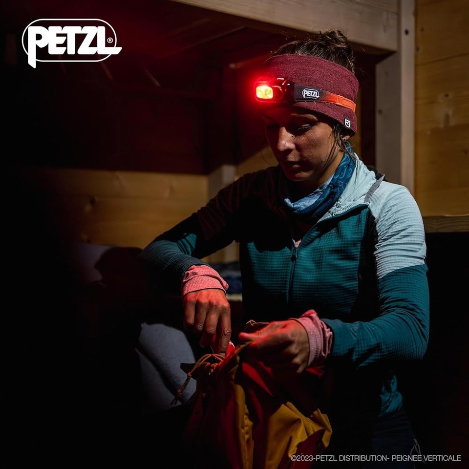 PETZL SWIFT RL 1100 LUMEN REACTIVE LIGHTING HEAD LAMP TORCH - ORANGE ...