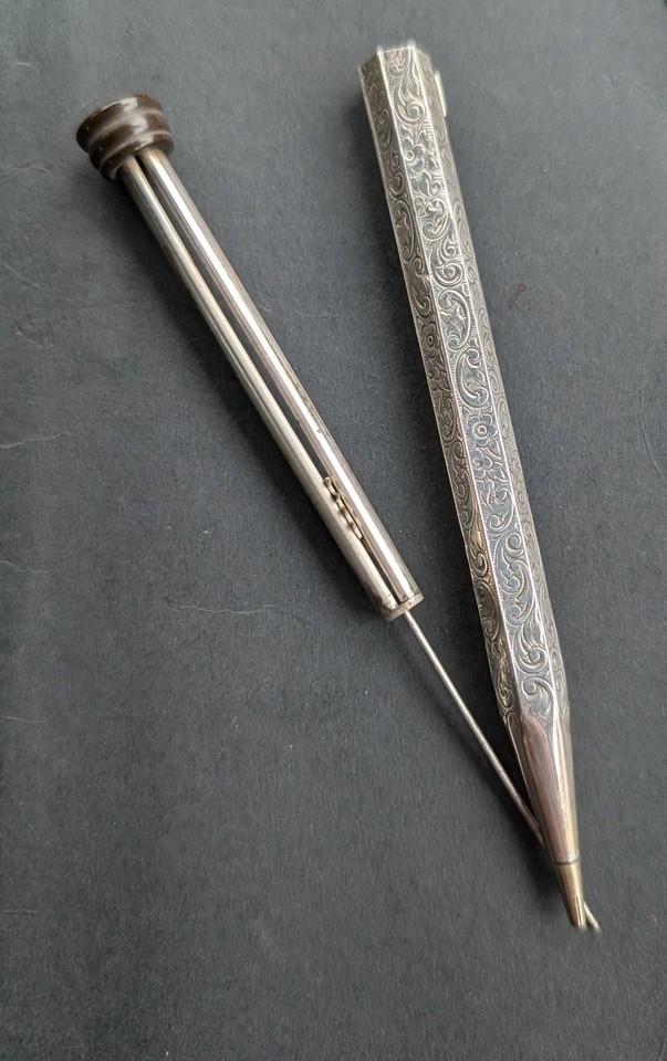 Vintage Silver Plated Mechanical Pencil | eBay UK