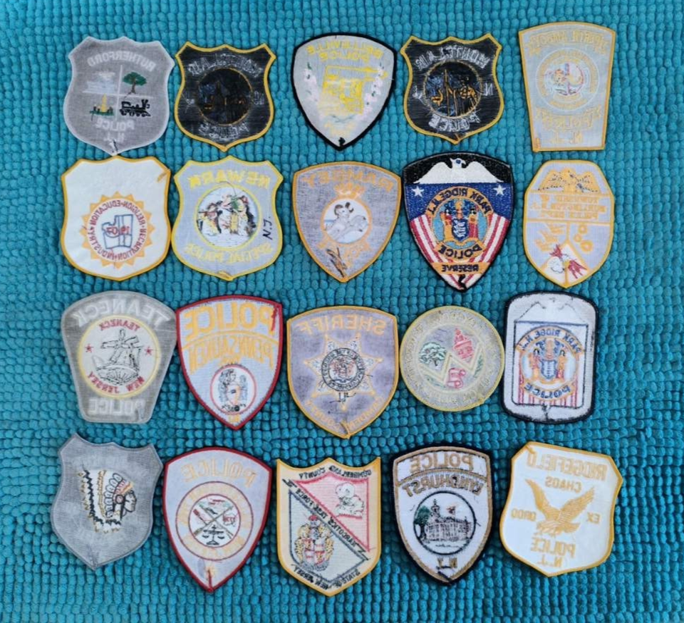 POLICE SHERIFF PATCH NEW JERSEY NJ - LOT COLLECTION 20 PATCHES | eBay