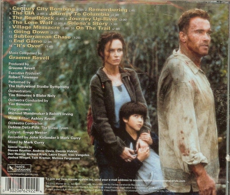 COLLATERAL DAMAGE - ORIGINAL MOTION PICTURE SOUNDTRACK - CD - NEW ...