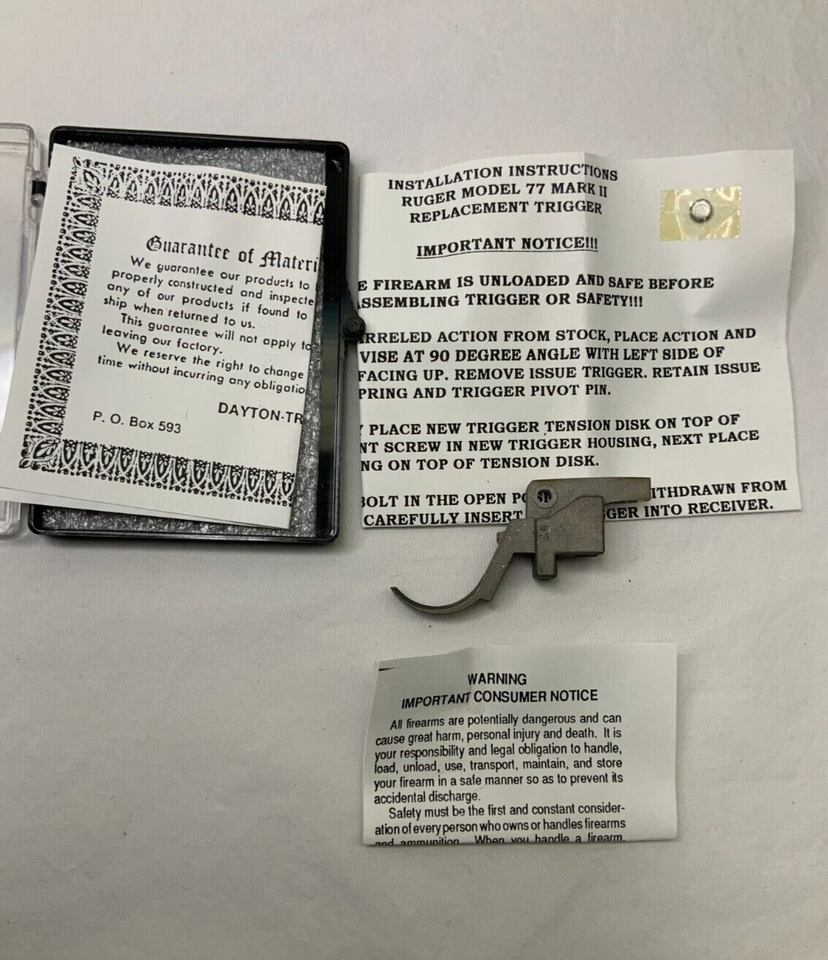 Dayton Traister Replacement Trigger Ruger 77 Mark II | eBay