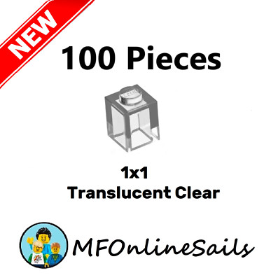 Genuine LEGO Translucent Clear 1x1 Bricks Part #3005 100 Pieces 44g | eBay