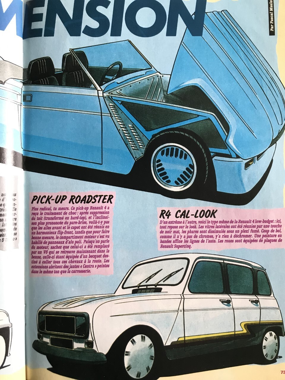 Nitro Magazine Spécial Renault 4. R4. N°61. Juin 1986. R4 Super Confort ...