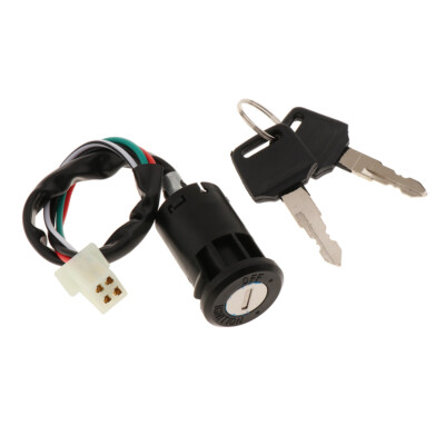 Black Ignition Key Switch Replacement 4 Wire Ignition Key Switch | eBay