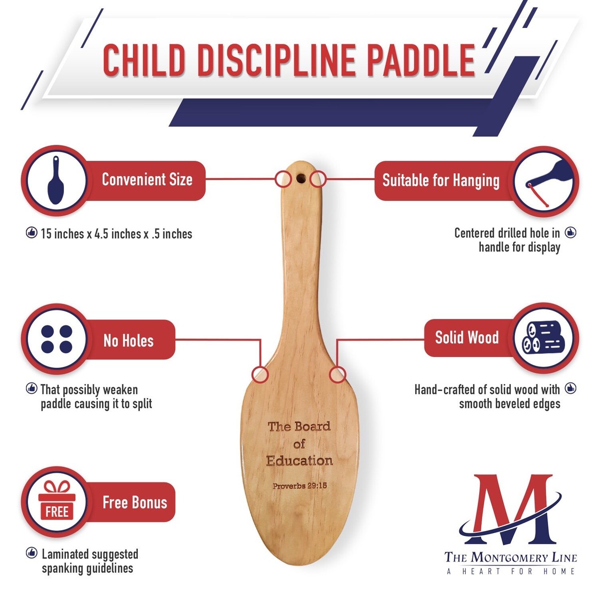Paddling Discipline Wood Child Discipline Paddle To Help Caring