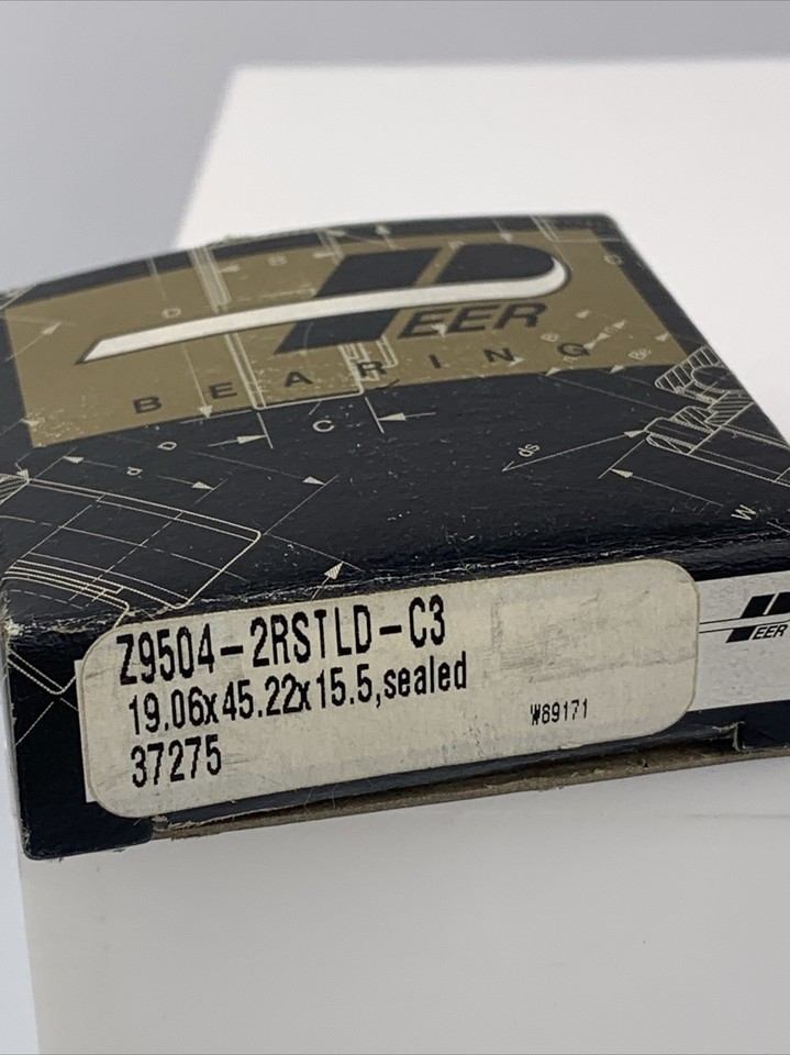 Peer Sealed Bearing Z9504-2RSTLD-C3 NOS | eBay