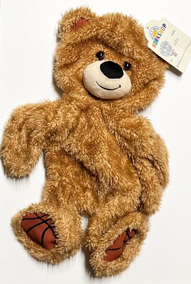 New Build A Bear Basketball Brown Teddy Bear Unstuffed Muscles Sports ...