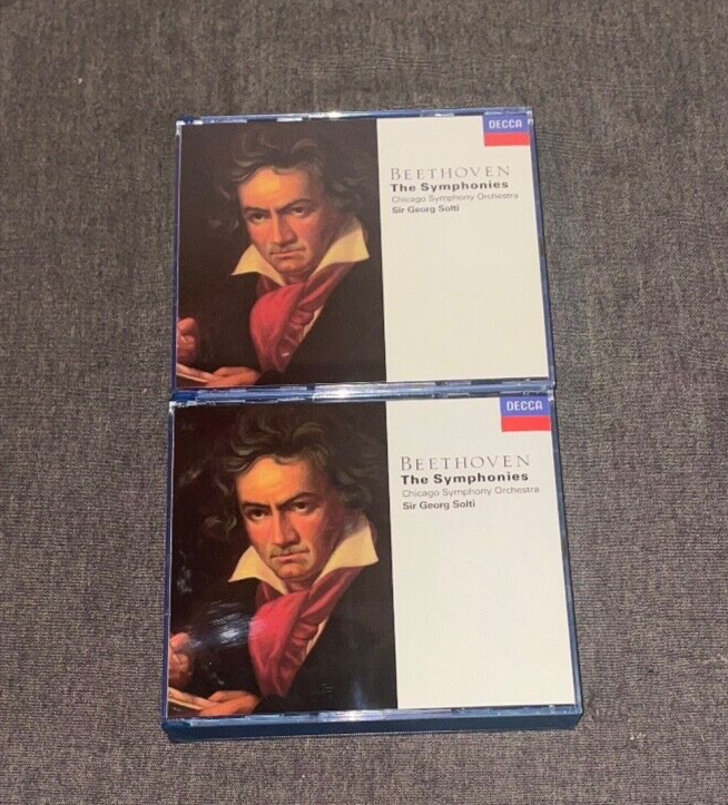 Decca 430 792-2 ed1 6CD Solti: Beethoven: The 9 Symphonies. FULL SILVER ...