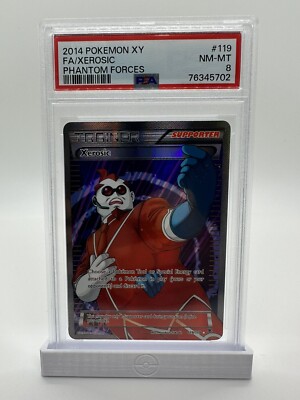 PSA 8 2014 Pokemon XY Full Art XEROSIC #119 Phantom Forces PSA 8 | eBay